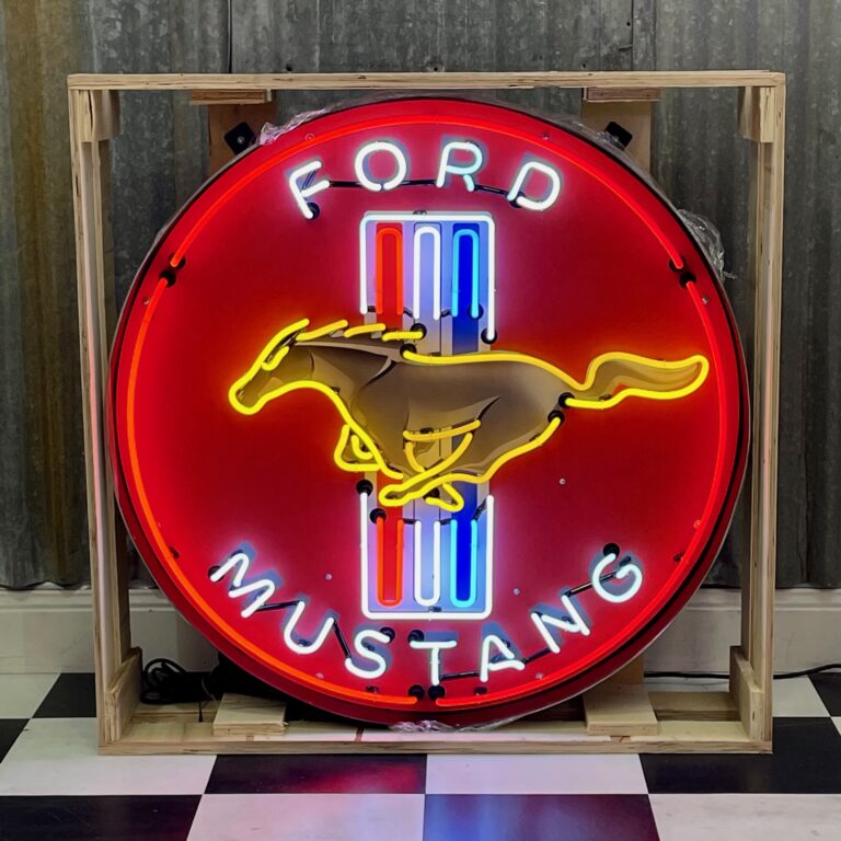 Ford Mustang 36 Neon Sign - Man Cave Madness