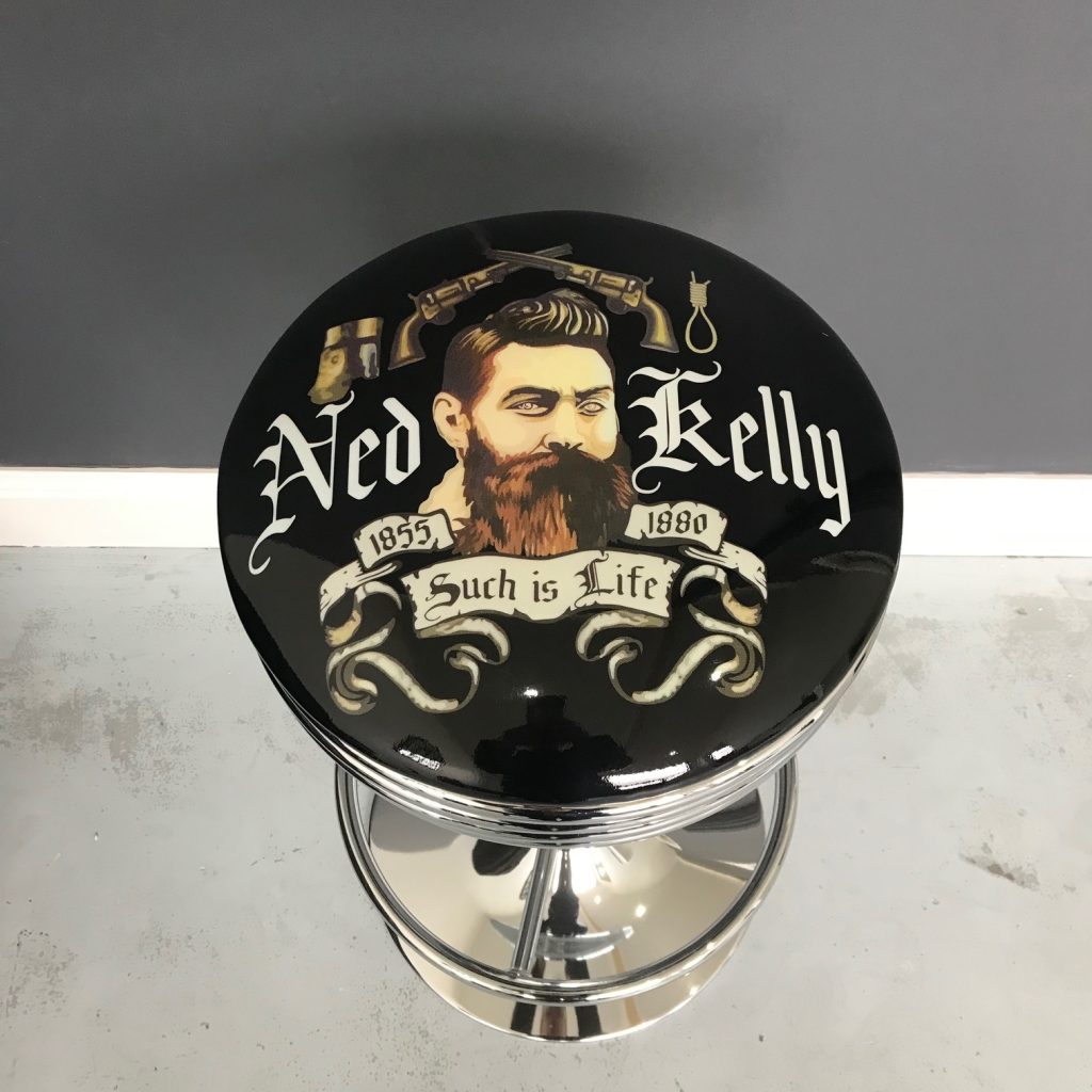 Ned Kelly Stool - Man Cave Madness