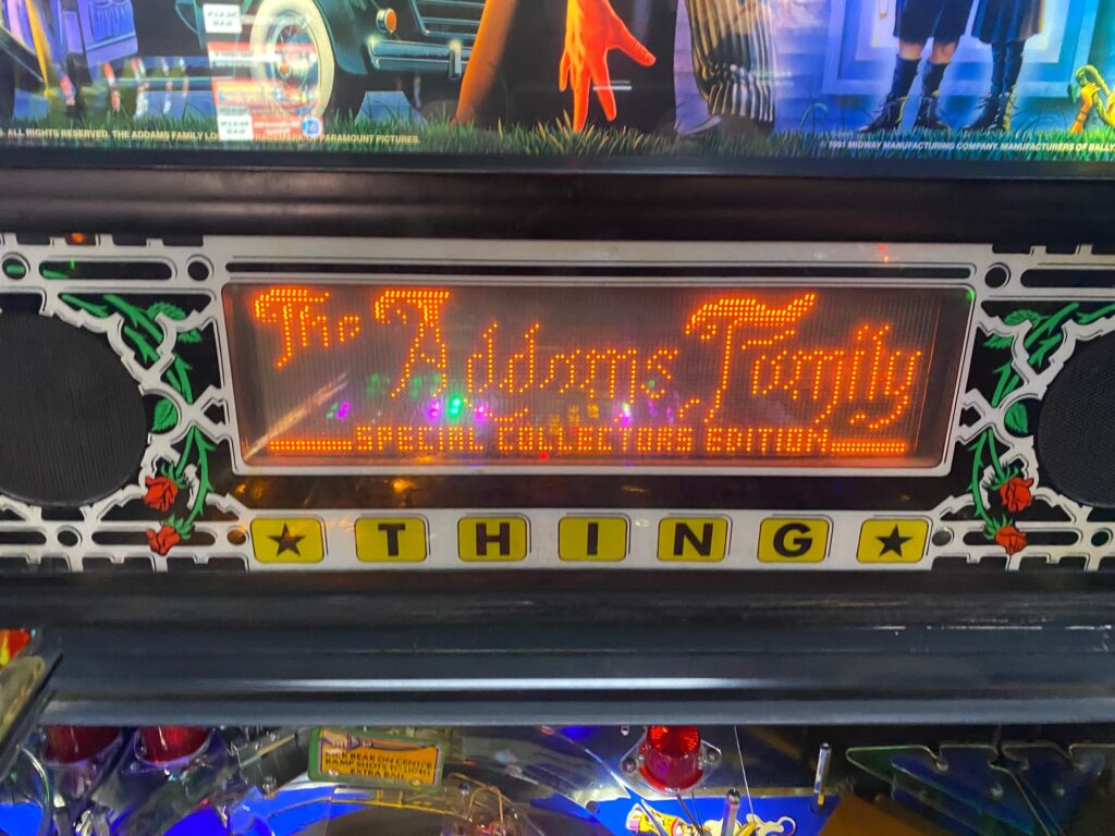 The Addams Family Gold Collectors Edition Pinball Machine #344 - Man ...