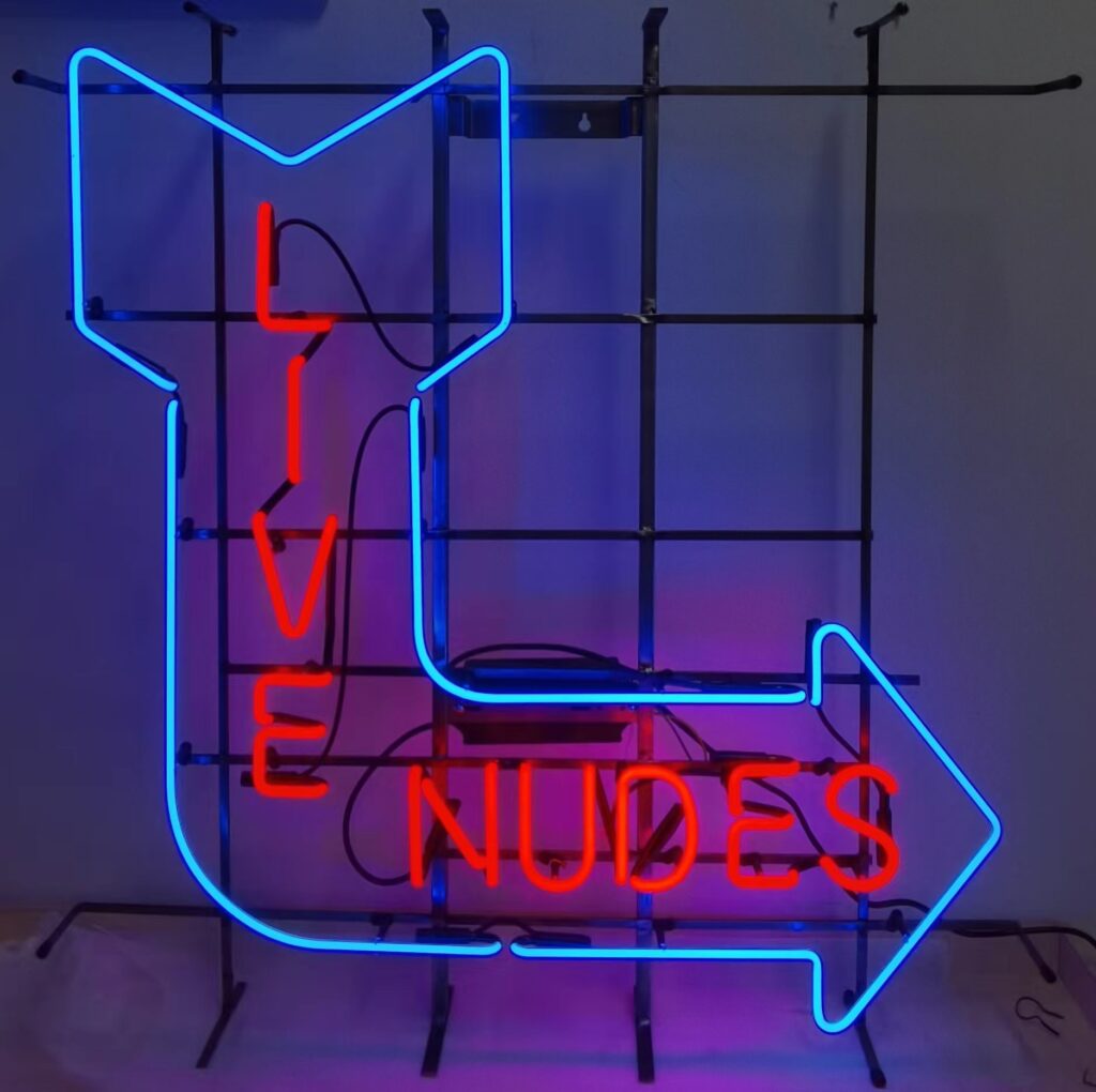 Live Nudes Arrow Neon Neon Signs Mancave Madness